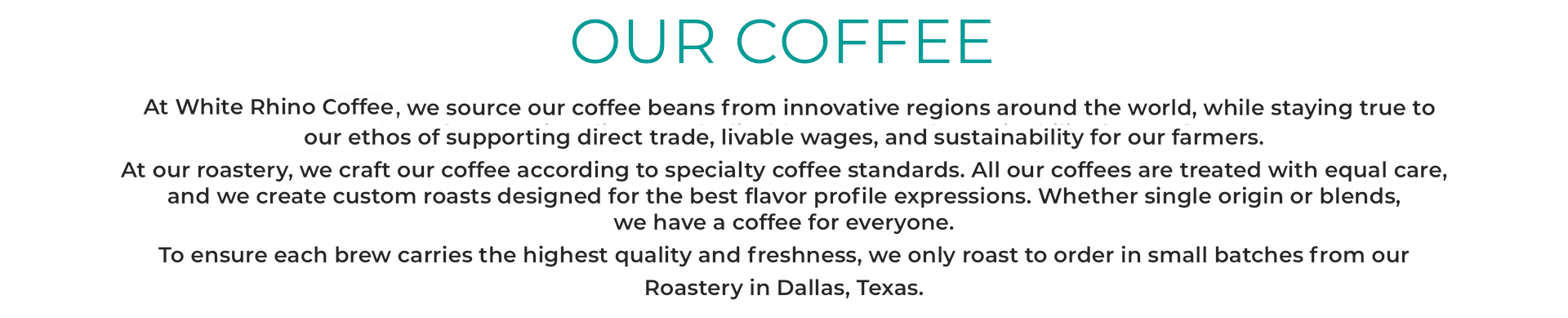 About Us – White Rhino Coffee