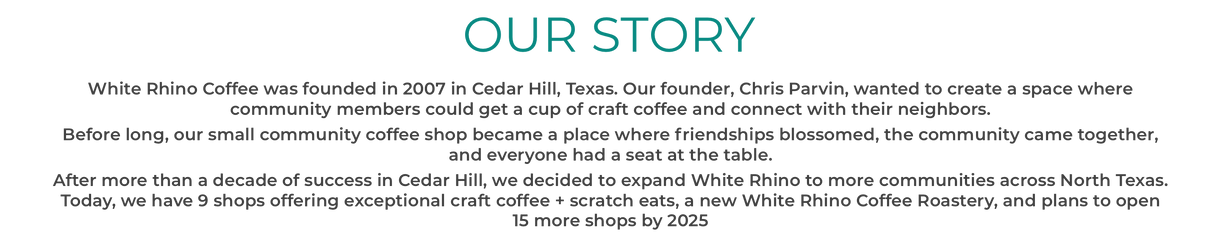 About Us – White Rhino Coffee