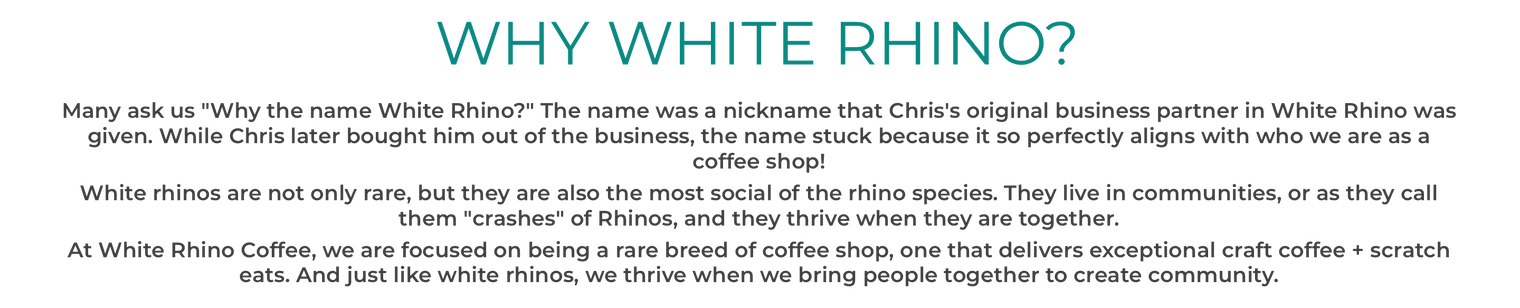 About Us – White Rhino Coffee